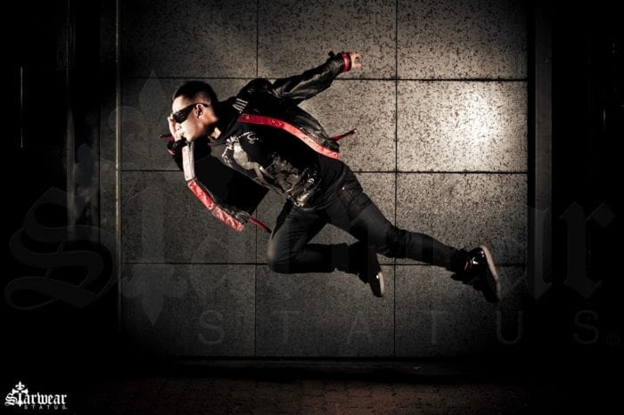 Michael Jackson Motorcycle Black Red THRILLER Leather Biker Vintage ...