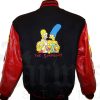 90's SNOOPY 'PEANUTS' Charlie Brown Wool and Leather Cartoon Jacket Men ...