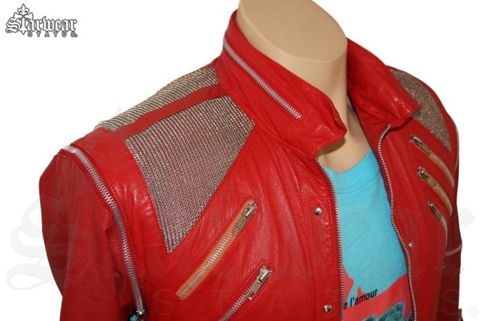 Authentic Michael Jackson J PARK 'BEAT IT' Music Video Red Leather ...