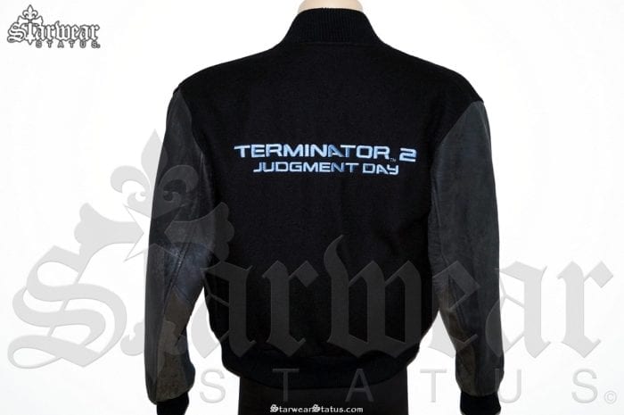 Terminator 2 Judgement Day (1991) Suede Leather Crew Varsity Letterman ...