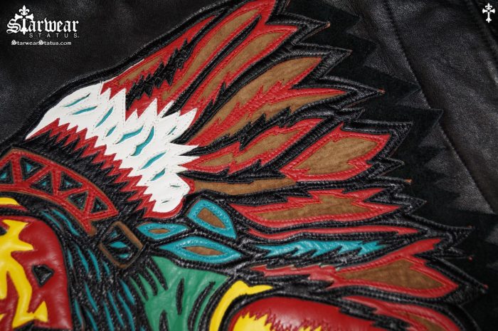 Native American DALLAS LEATHER Motorcycle INDIAN Red Fringe Biker ...