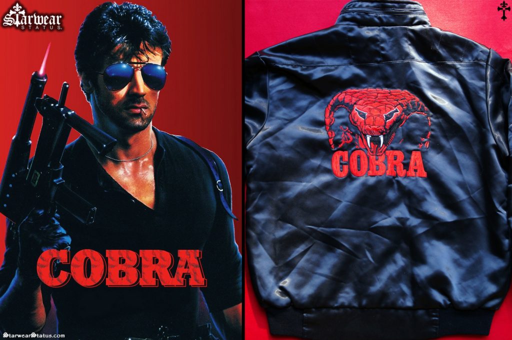 COBRA 1986 Movie Issued Cast Crew Worn Bomber Jacket Size M L COBRA 1986 Movie Issued Cast Crew Worn Bomber Jacket Size M L