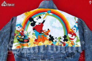 David Hasselhoff Owned Walt Disney Leather Detail Denim Jacket Ft ...
