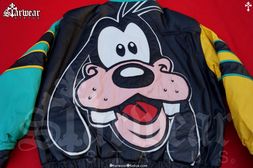 1990’s Goofy ‘Walt Disney’ Cowhide Leather Bomber Jacket By – Mickey ...