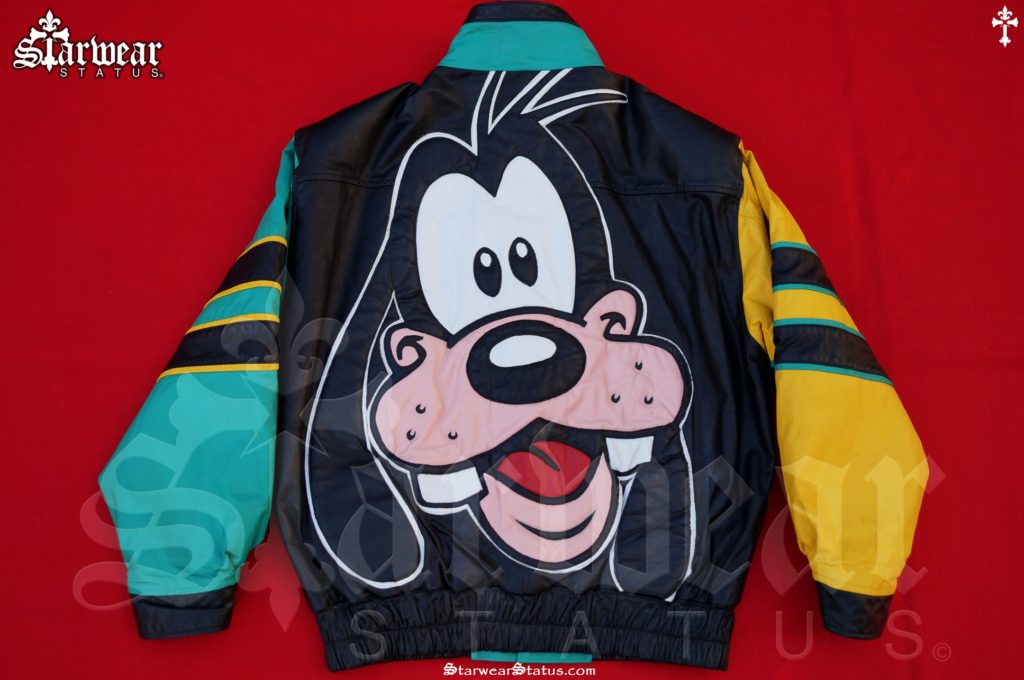1990’s Goofy ‘Walt Disney’ Cowhide Leather Bomber Jacket By – Mickey ...