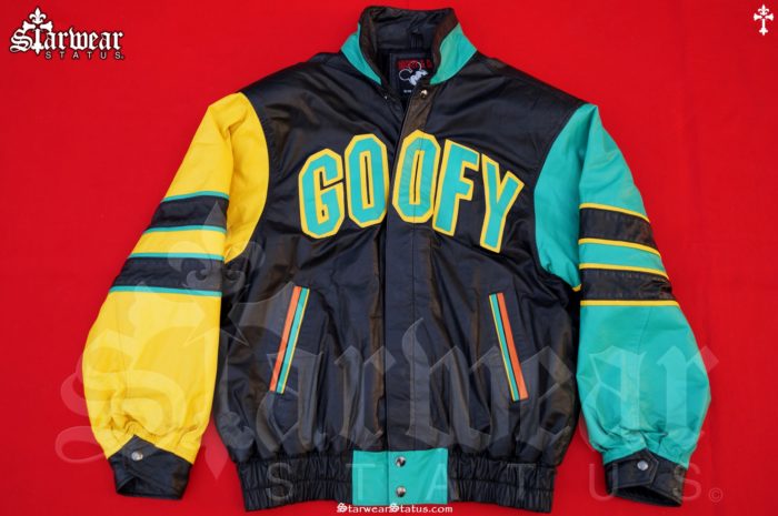 1990’s Goofy ‘Walt Disney’ Cowhide Leather Bomber Jacket By – Mickey ...