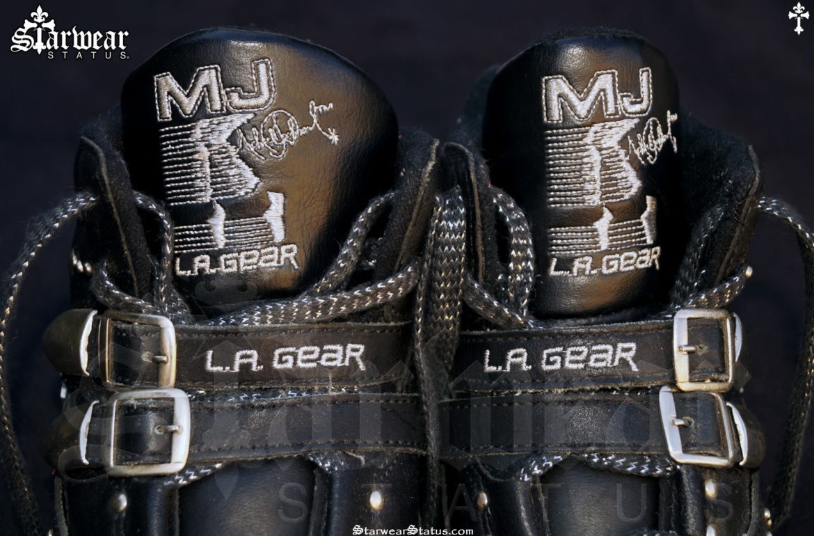 90s Michael Jackson LA Gear Signature Billie Jean Black Hi Top Studded ...