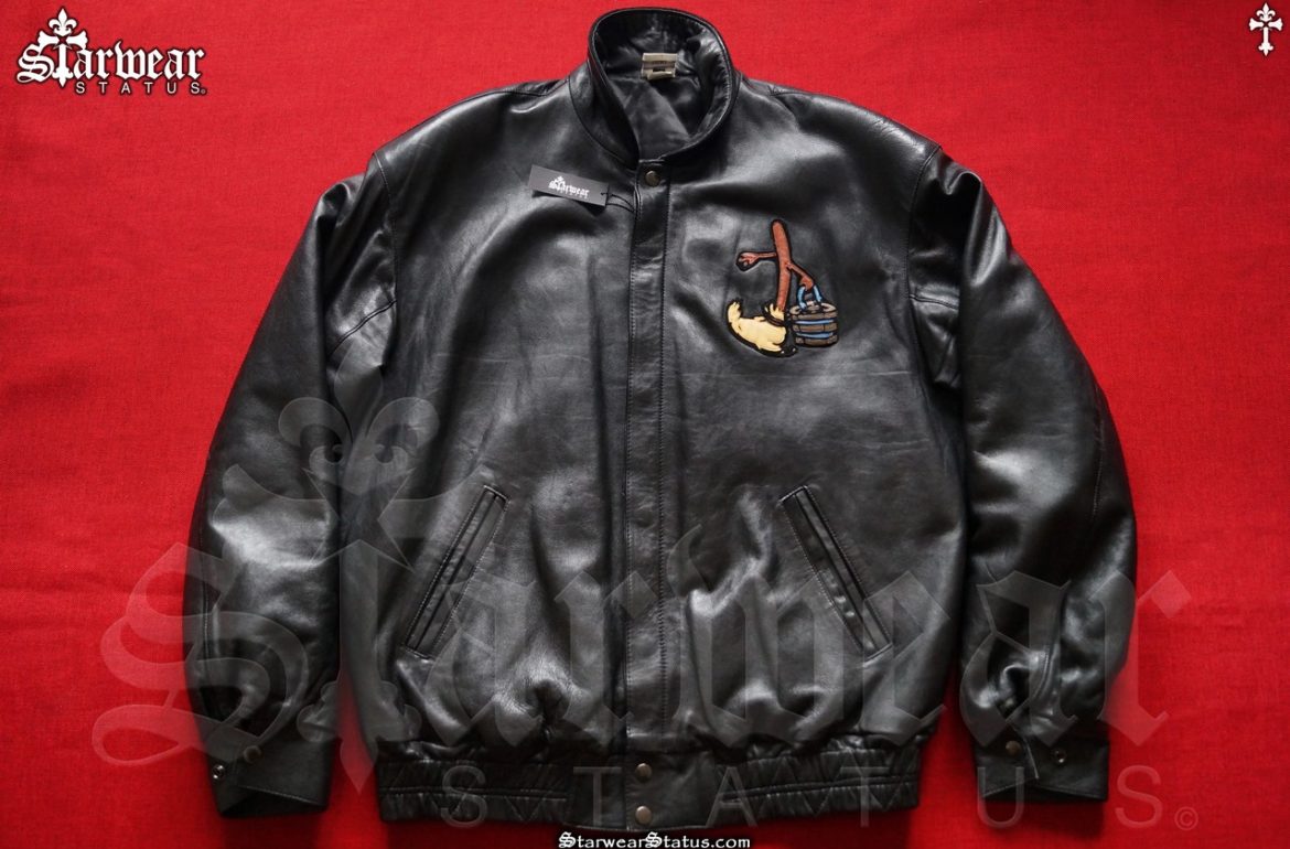 90's Vintage Fantasia Mickey Mouse Disney Leather Cartoon Jacket Men's ...