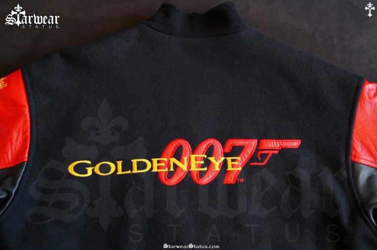 90s GoldenEye James Bond 007 Production Worn Crew Leather Wool Nintendo ...