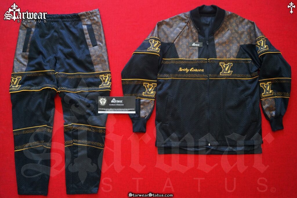 100% Authentic Louis Vuitton x Dapper Dan LV Monogram Logo Tracksuit w ...
