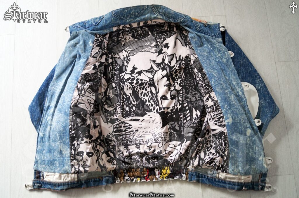 Vintage 80s Disney Mickey Mouse Denim Jean & Leather Jacket Size Large ...