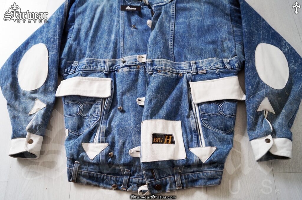 Vintage 80s Disney Mickey Mouse Denim Jean & Leather Jacket Size Large ...